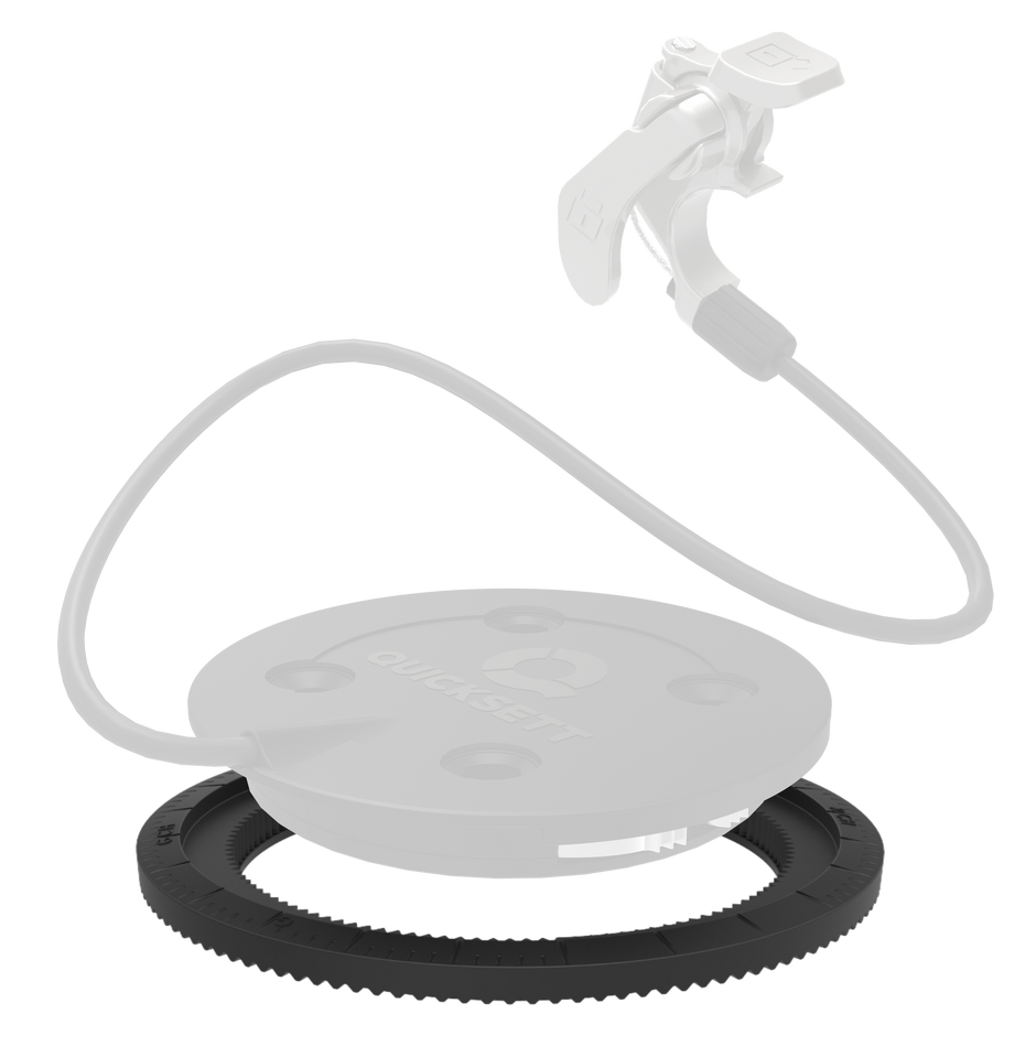 QuickSett: Rotating disc for snowboard binding – Black-Line